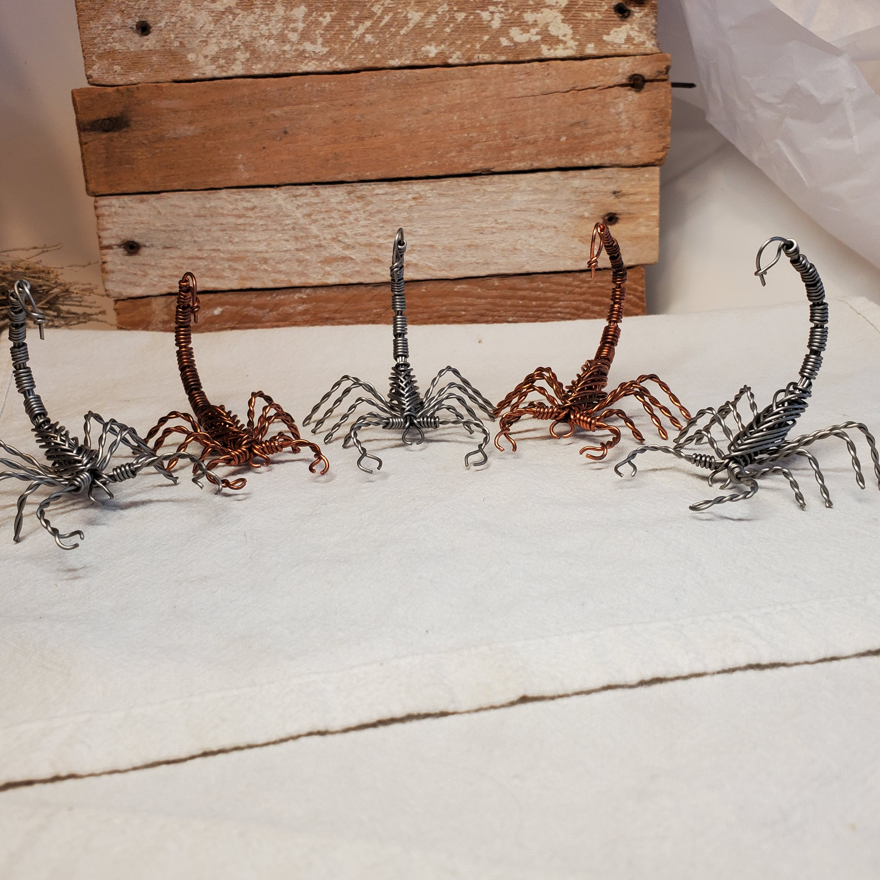 Handmade Wire Scorpion - Wire Sculpture - Recycled Wire - Wire Scorpion ...