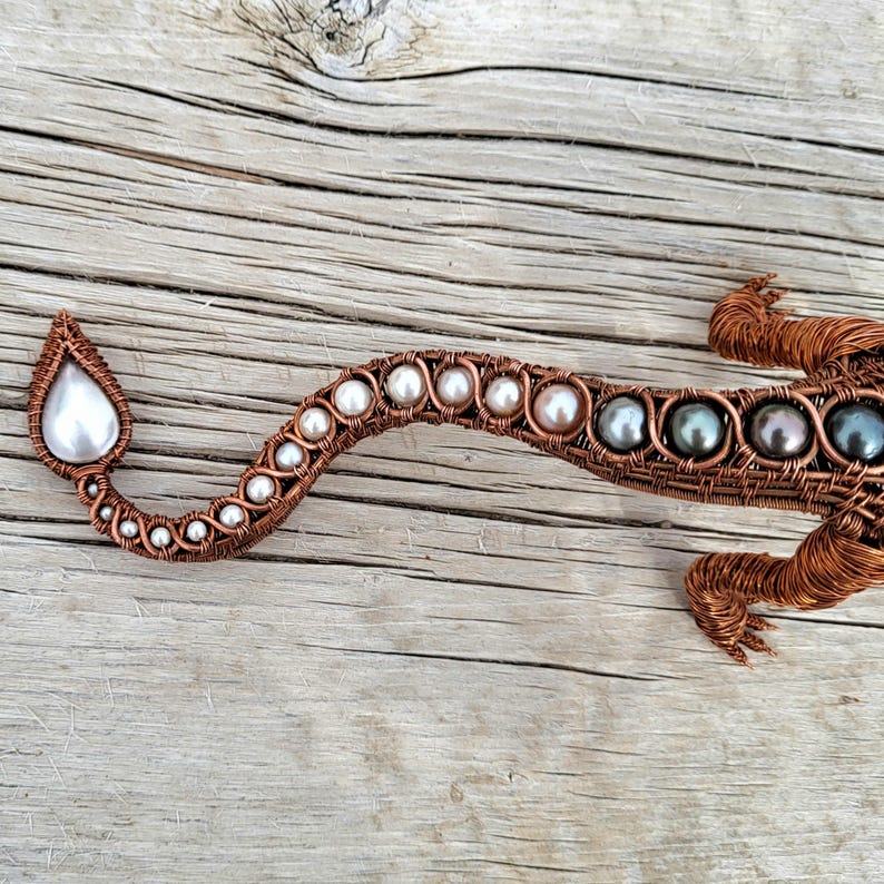 Handmade Wire Wrapped Dragon - Recycled Copper Wire - Large Wire ...