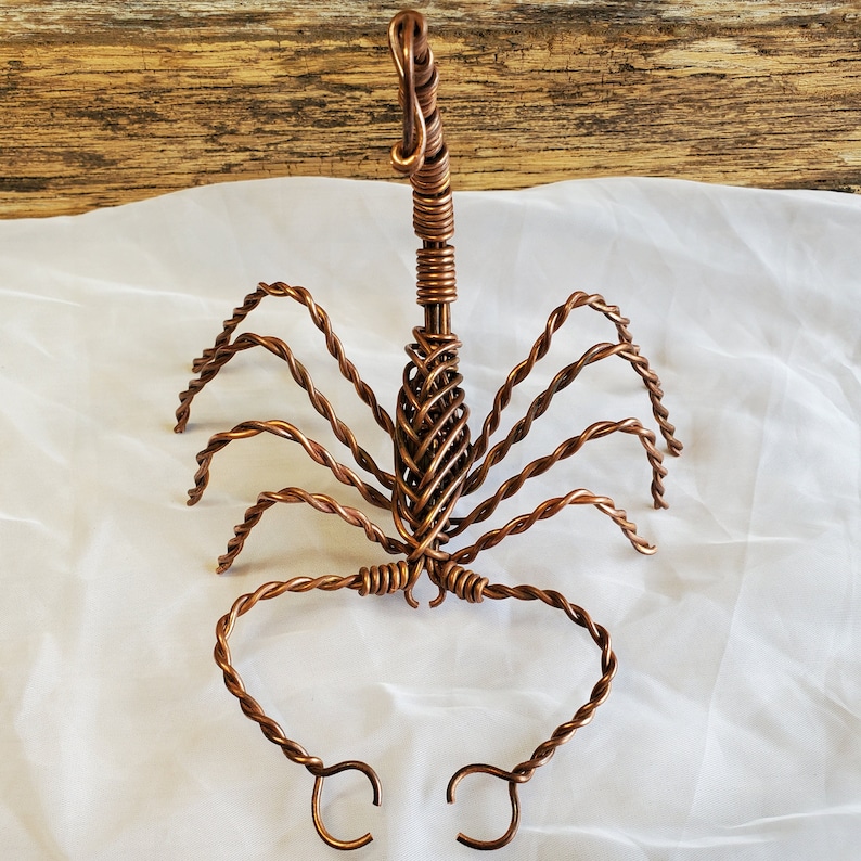 Large Handmade Copper Scorpion - Rustic Wire Sculpture - Recycled ...
