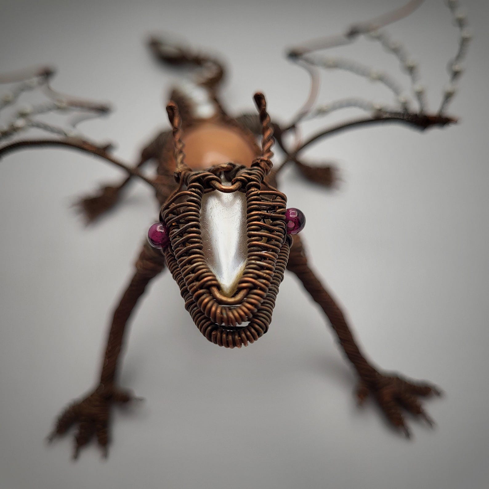 Handmade Wire Dragon - Wire Sculpture - Recycled Copper Wire - Wire ...