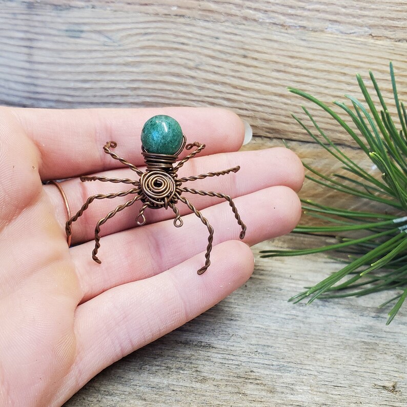Rustic Spider Sculpture Handmade Copper Spider Recycled Copper Wire ...