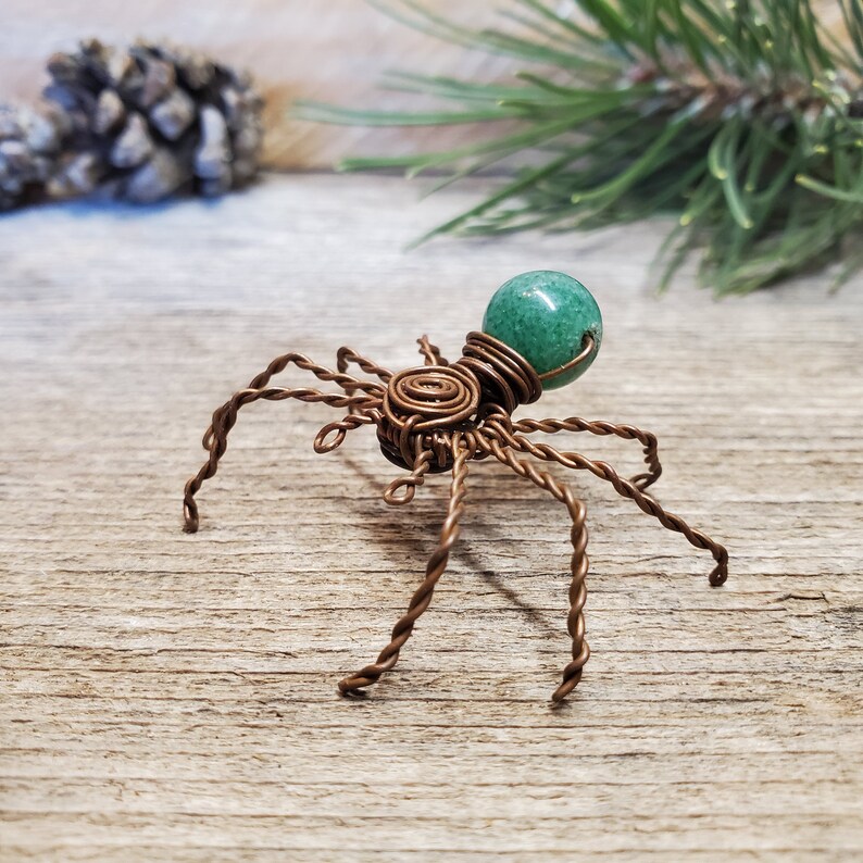 Rustic Spider Sculpture Handmade Copper Spider Recycled Copper Wire ...