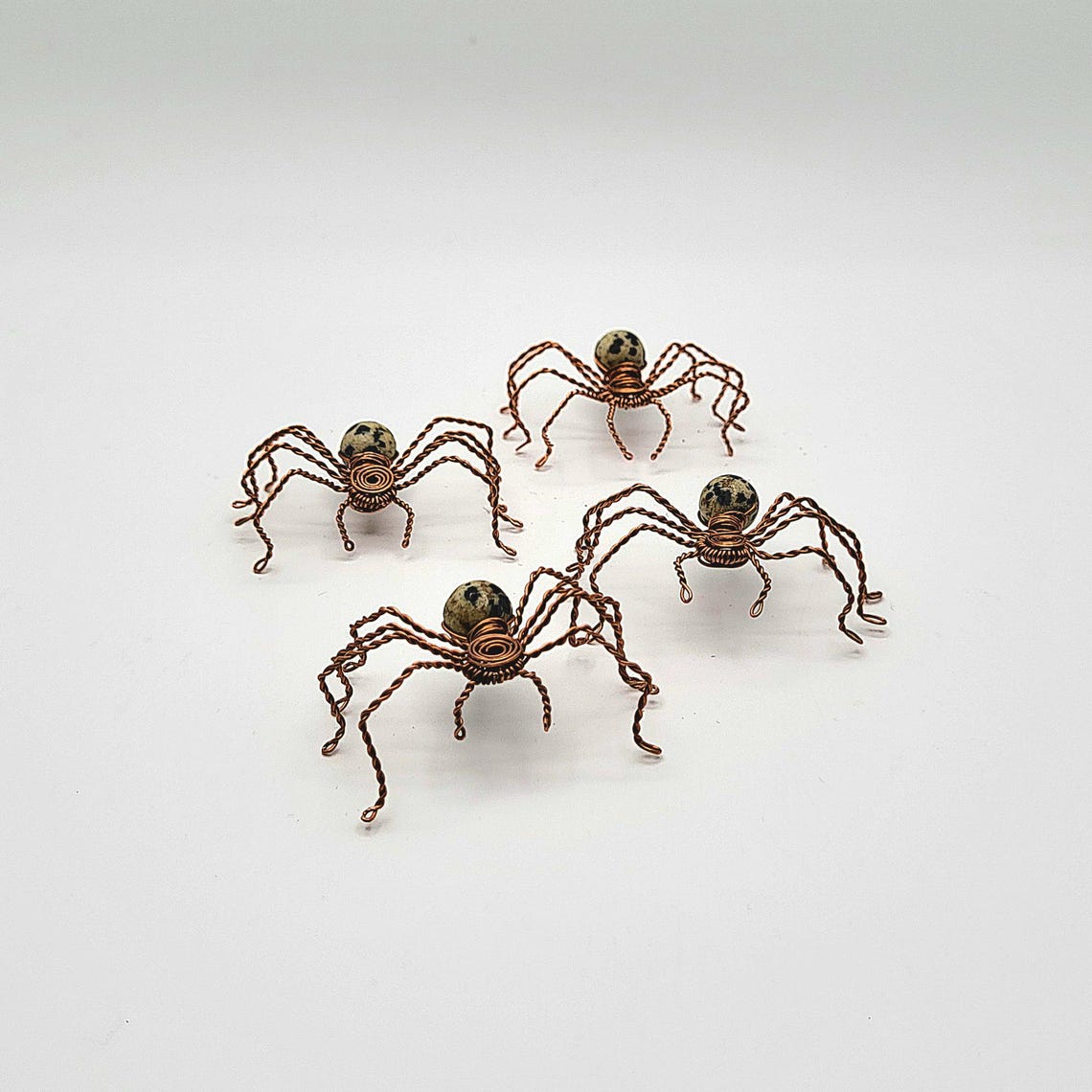 Handmade Copper Spider - Rustic Wire Sculpture - Recycled Copper - Wire ...