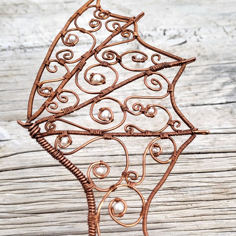 Handmade Wire Wrapped Dragon - Recycled Copper Wire - Large Wire ...