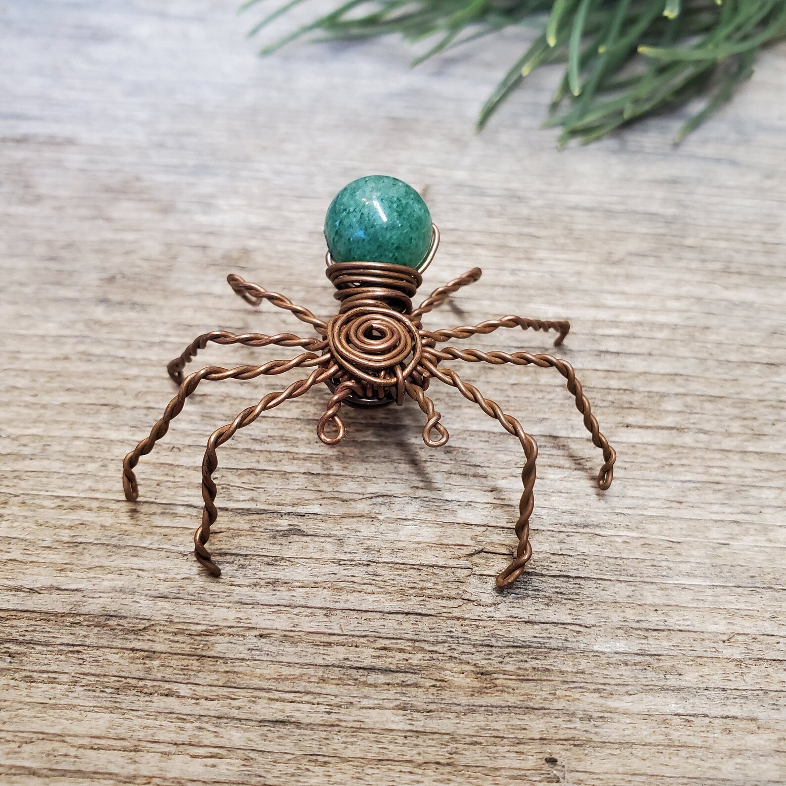 Rustic Spider Sculpture Handmade Copper Spider Recycled Copper Wire ...