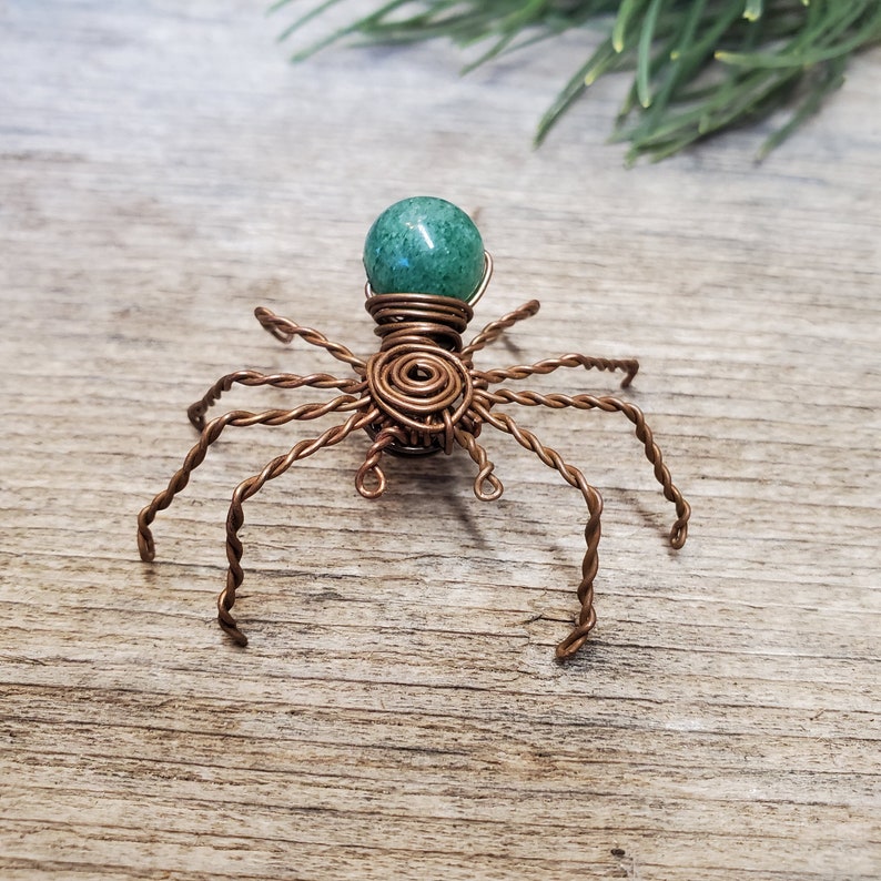 Rustic Spider Sculpture Handmade Copper Spider Recycled Copper Wire ...