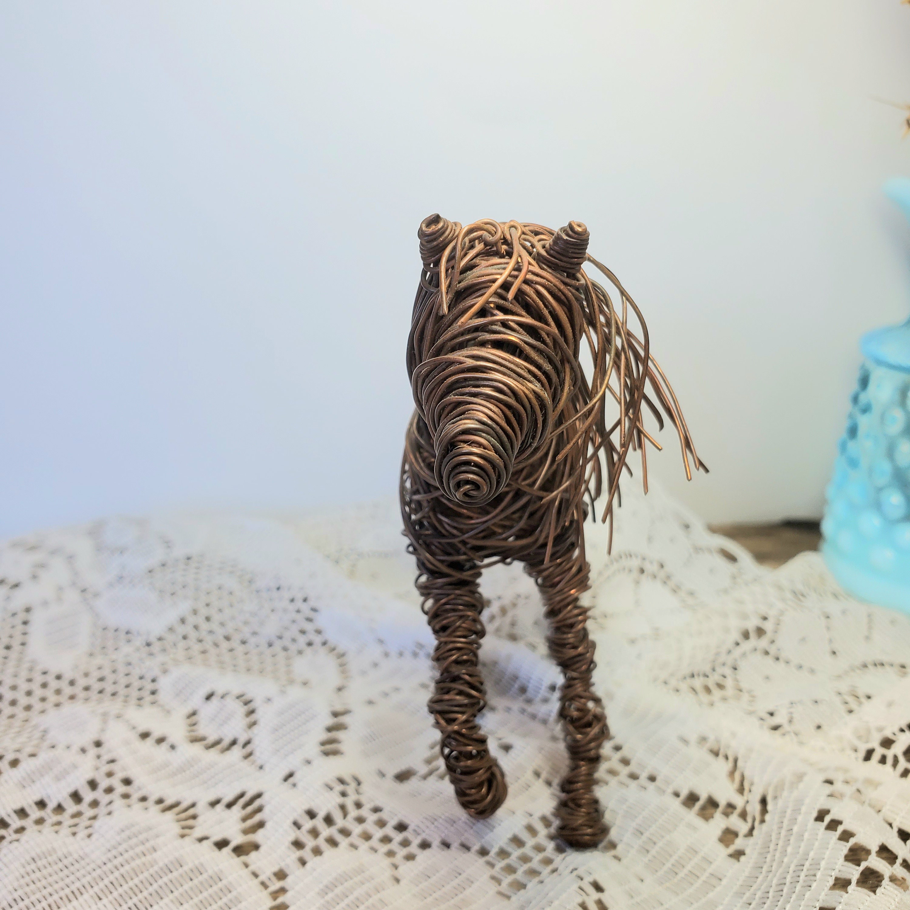 Handmade Copper Horse Rustic Wire Sculpture Wire Horse Sculpture ...