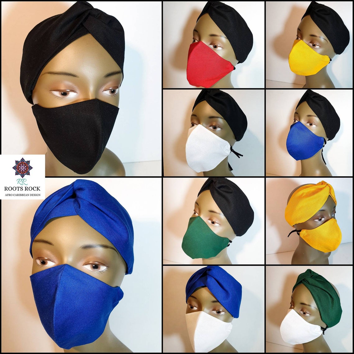 Basic Headband Cotton Face Mask Twisted Headband Headbands - Etsy