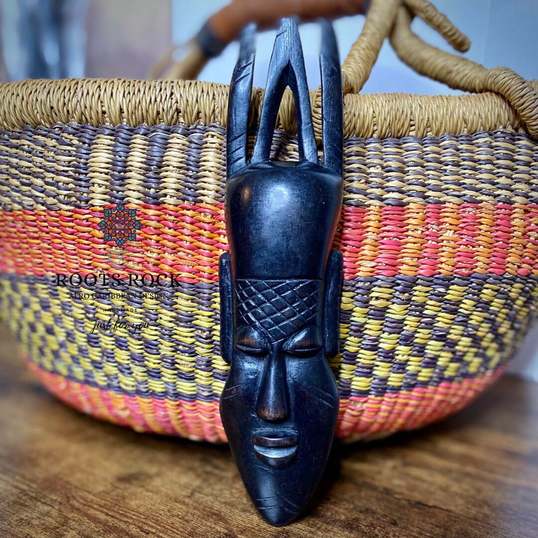 African Hand Carved Wooden Wall Decoration/ African Wooden Face Mask ...