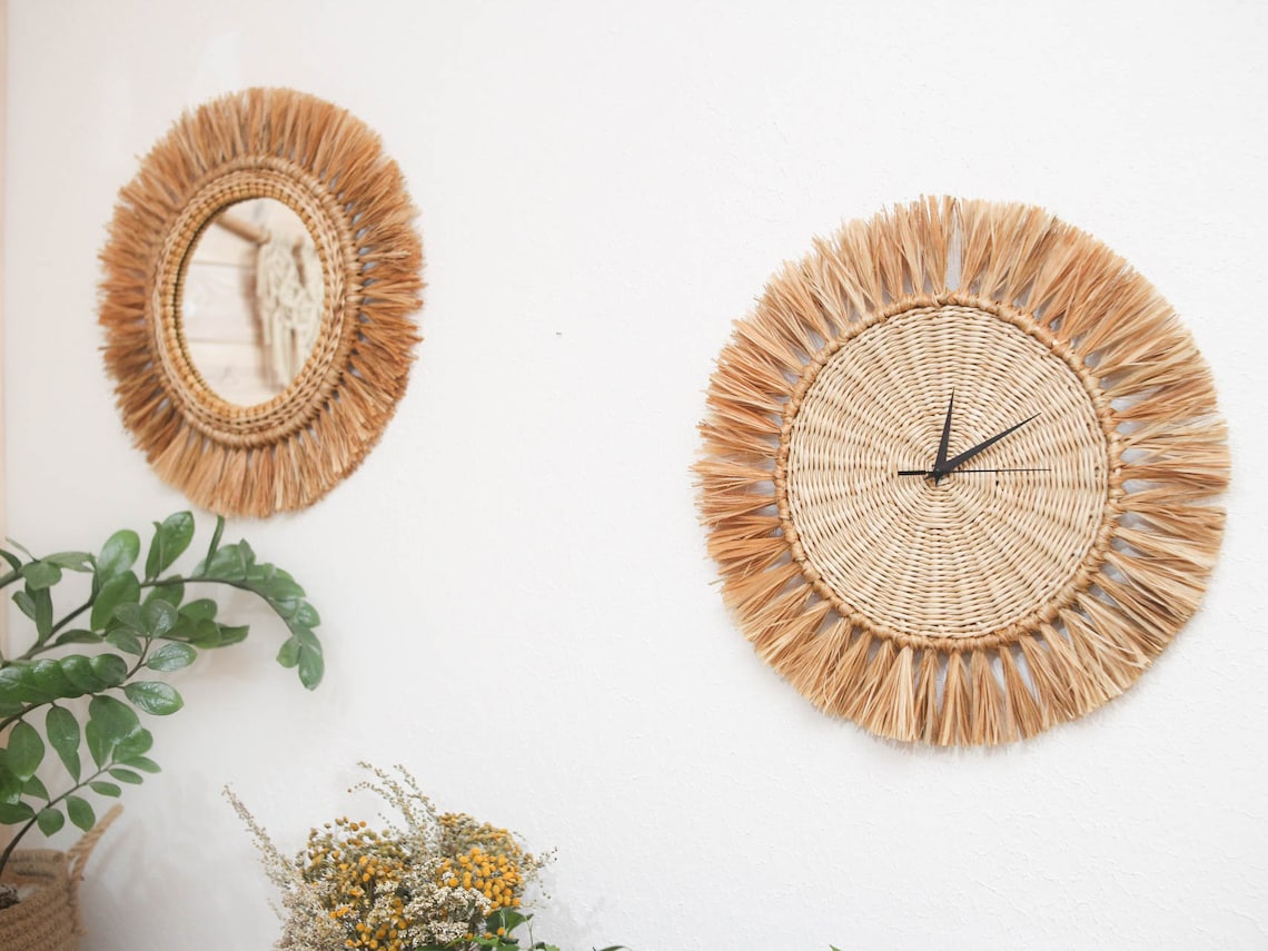 Outdoor Wicker Clock at Katie Oliver blog