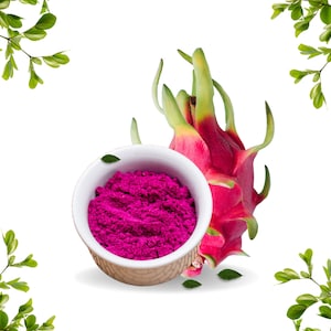 Pink Pitaya Powder, Dried Dragon Fruit Powder, Organic Pitaya, 100% ...