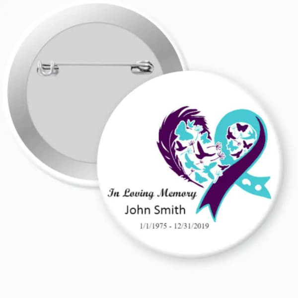 Suicide Awareness Ribbon Pins - Etsy