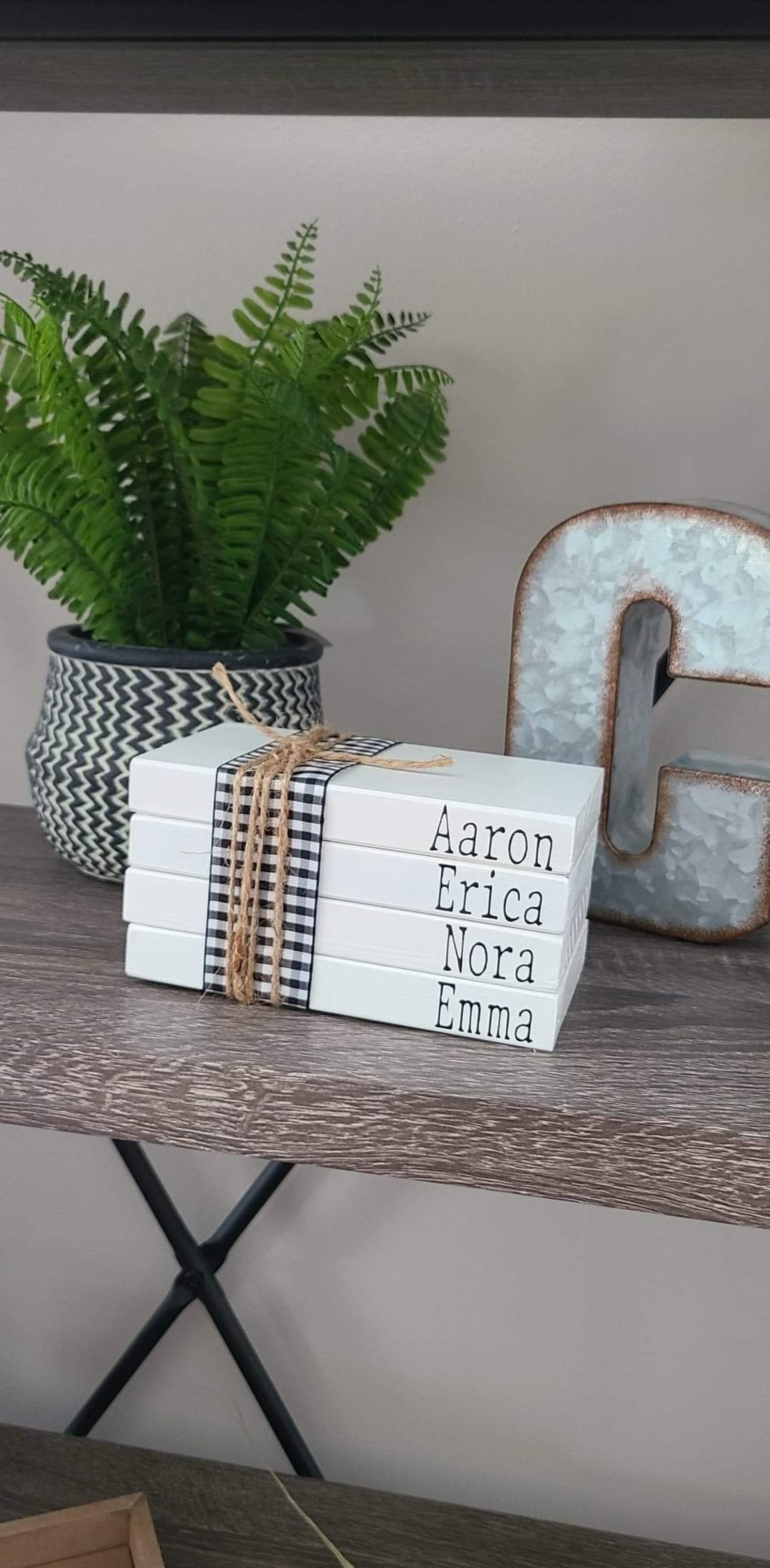 Mini Wooden Display Books - Etsy