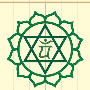 Heart Chakra Embroidery Design, Anahata Chakra, Heart Chakra Design ...
