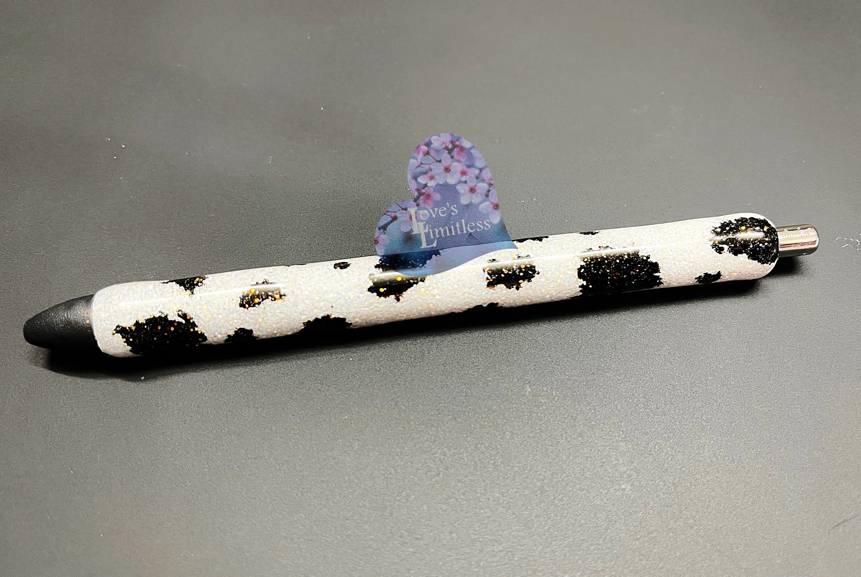 Cow Print Pen Glittered, Personalized Pens for Her, Cow Print Lover ...