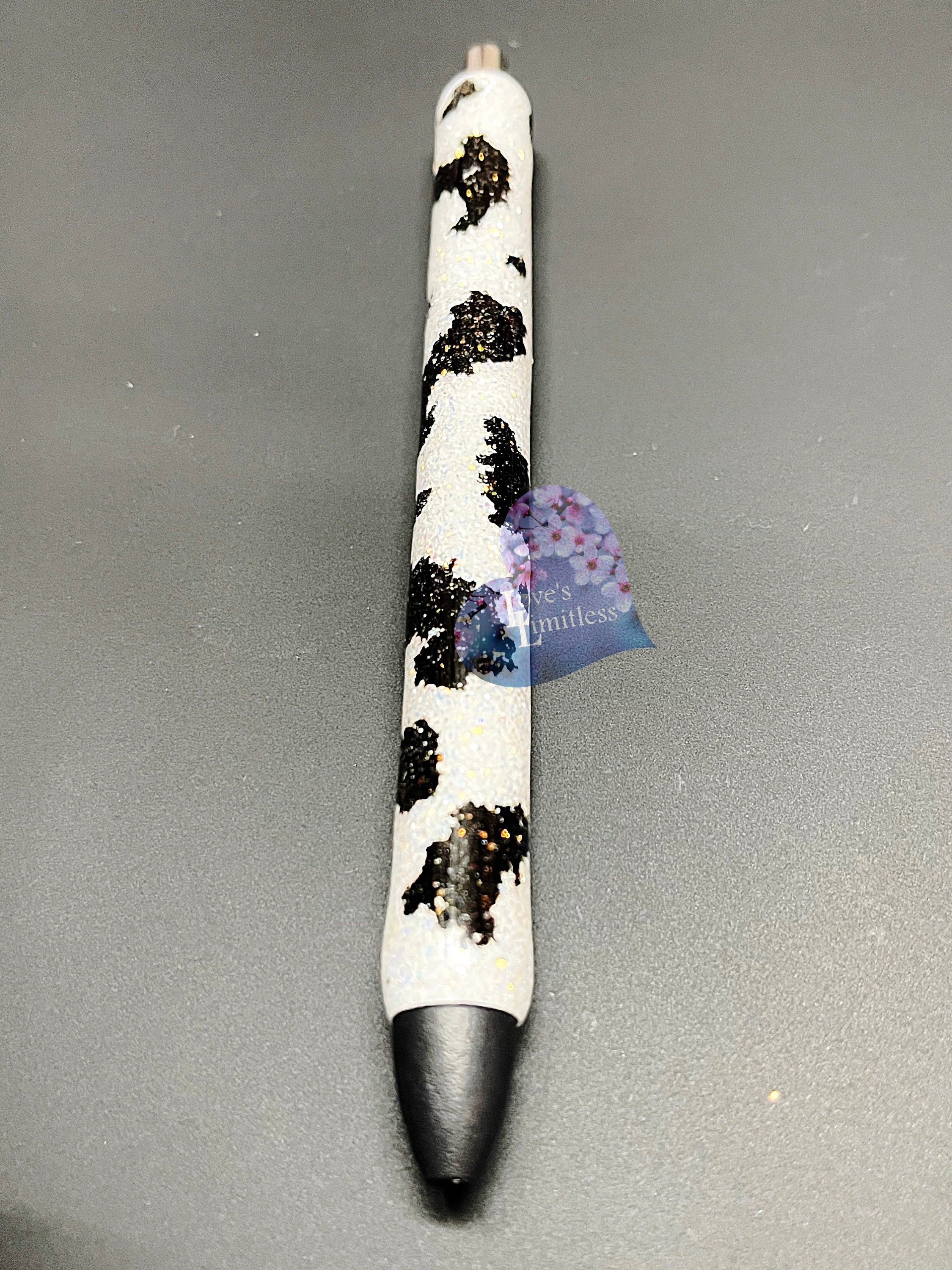 Cow Print Pen Glittered, Personalized Pens for Her, Cow Print Lover ...