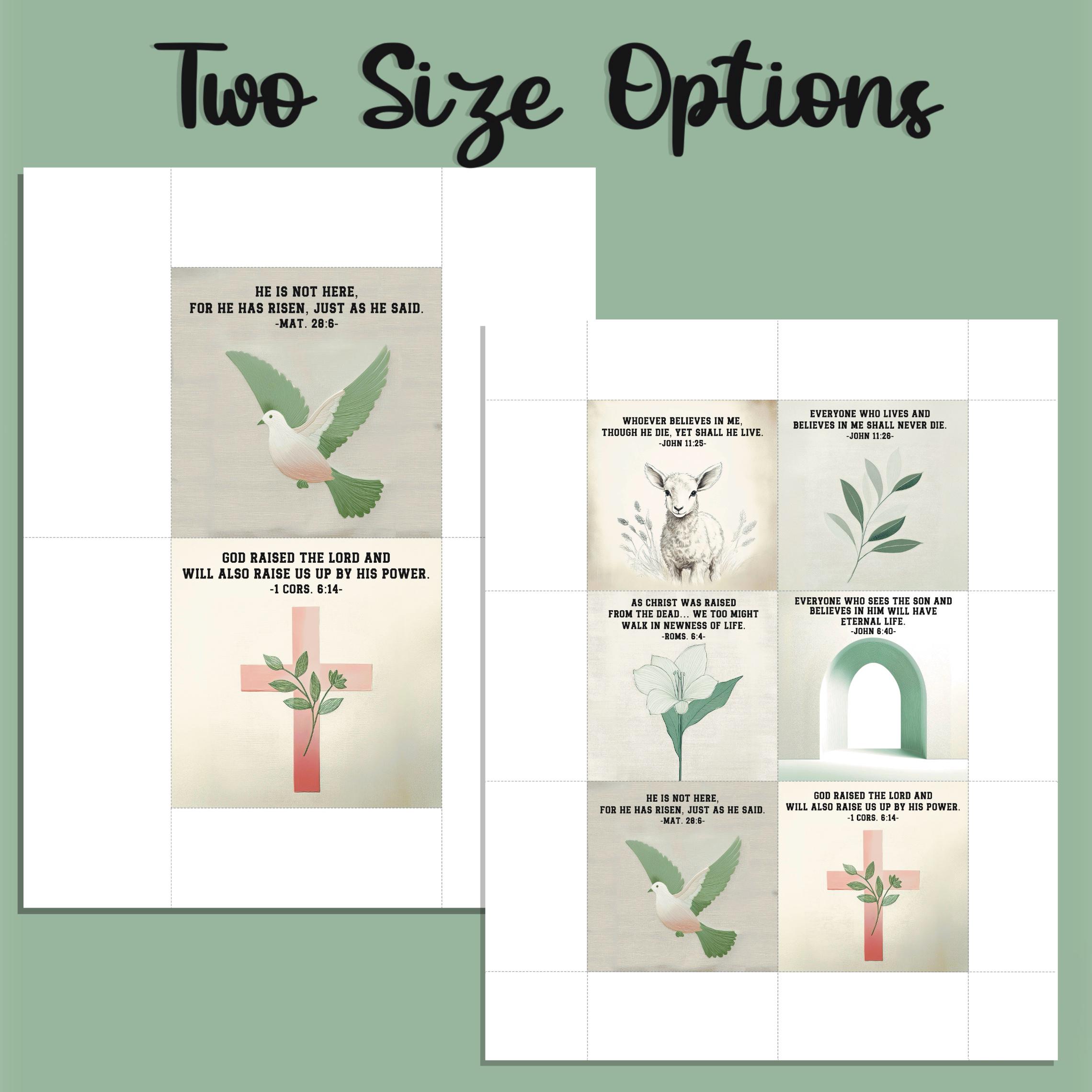 Easter Bible Verse Card Set • Printable Easter Bible Verses ...