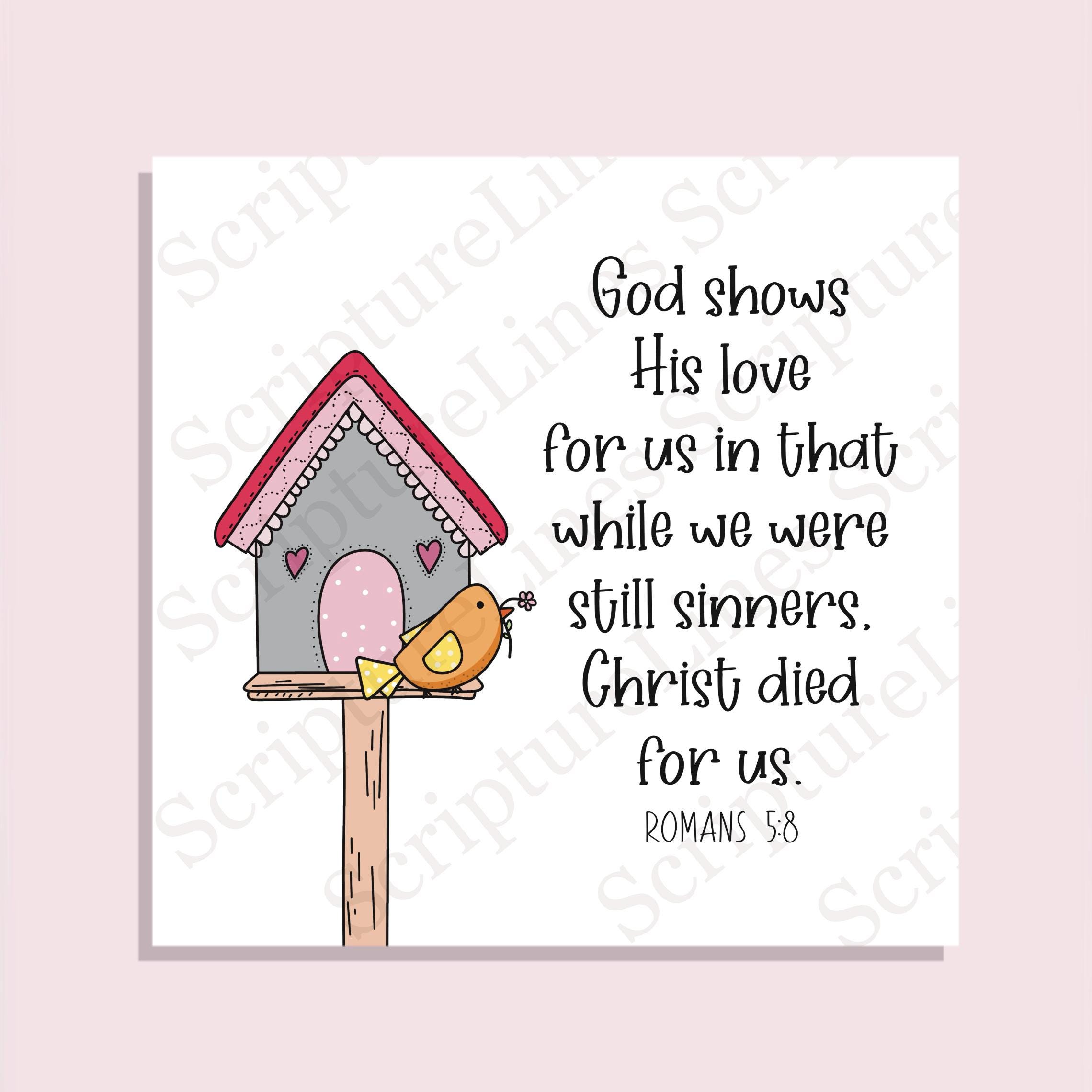 Bible Verse Cards! God’s Love Memory Verses, Scripture Printable With ...
