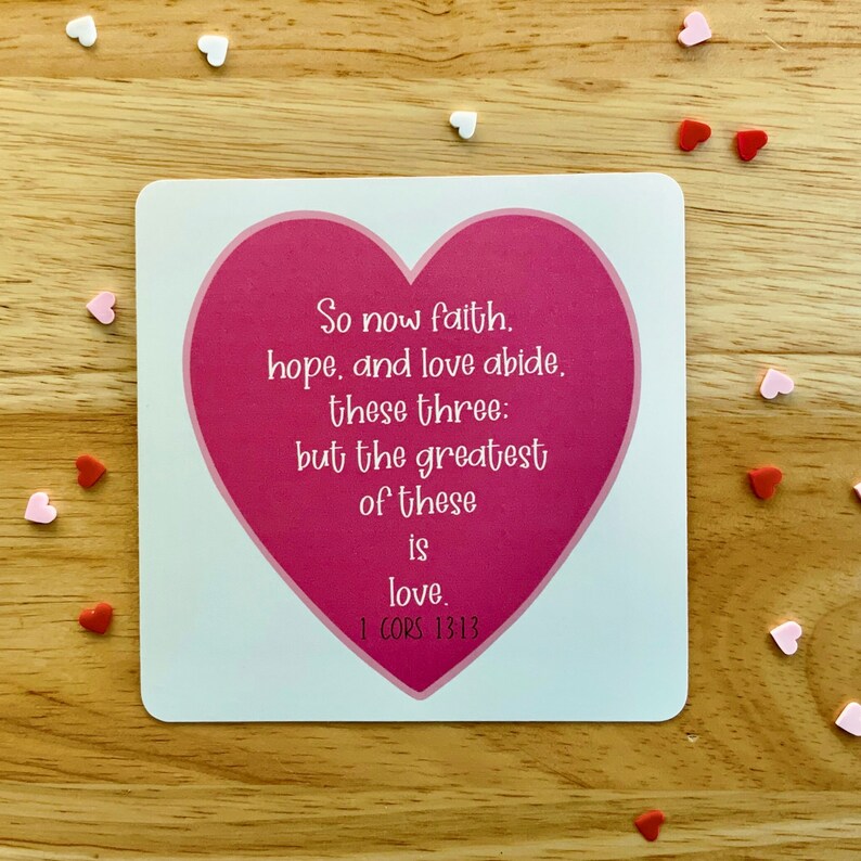 Valentine's Bible Verse Printable Cards, Scripture Cards on Love, God's ...