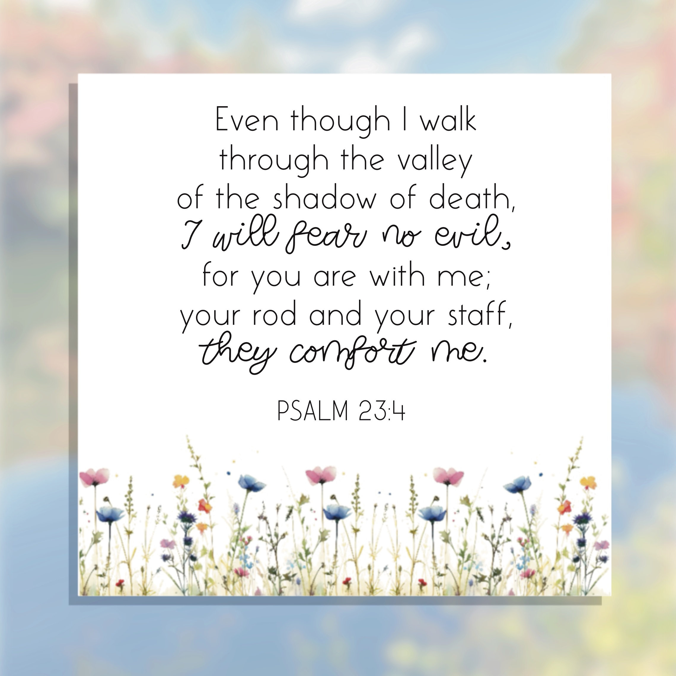 54 Bible Verse Cards, Scripture Cards, Bible Study Verses on Fear ...