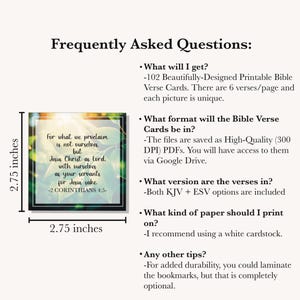 Bible Verse Cards Set | the Essential Christian Bible Verse Card Set of ...