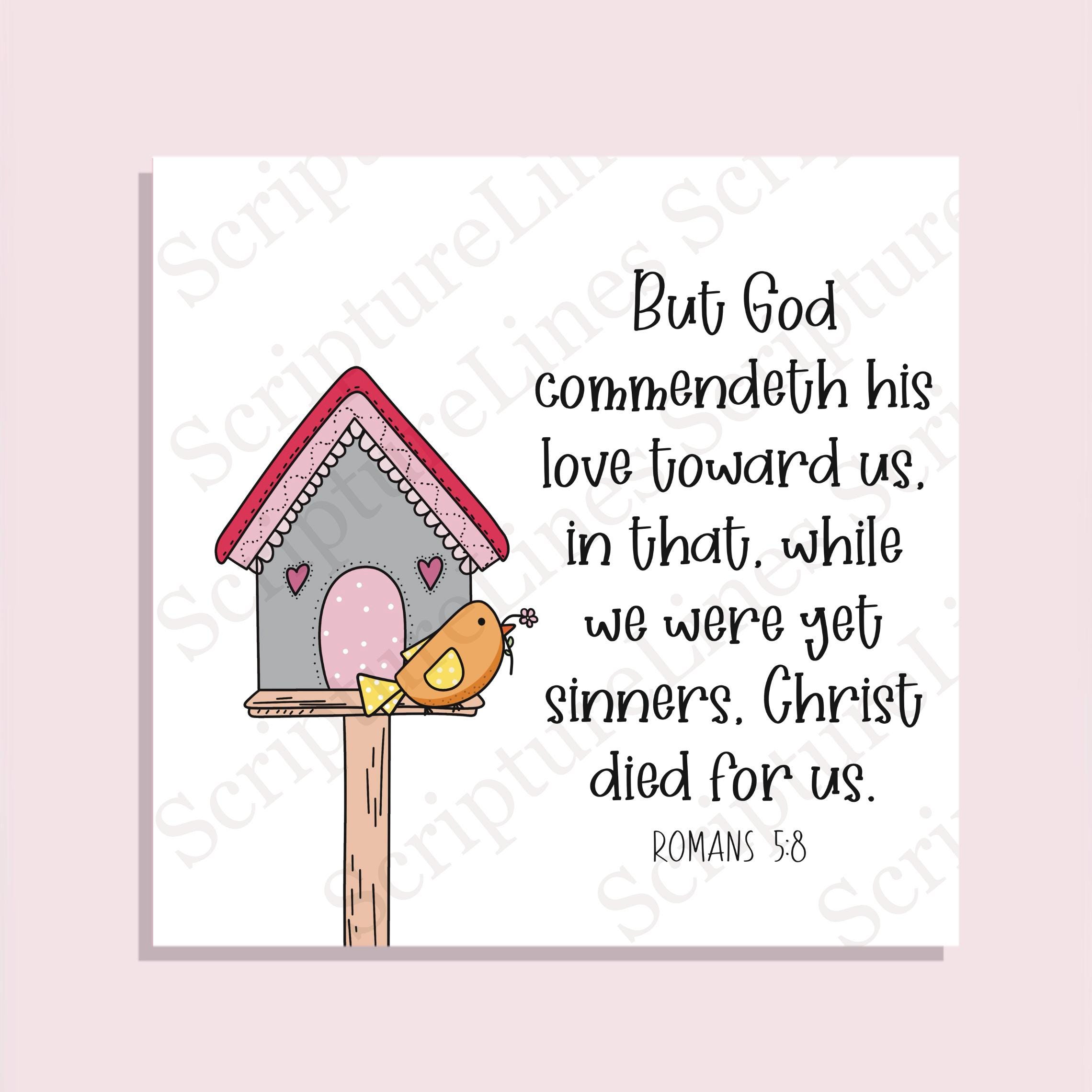KJV Bible Verse Cards! God’s Love Memory Verses, Scripture Printable ...
