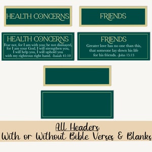 Prayer Board Kit! Prayer Wall Printable, Scriptural Headers With Bible ...