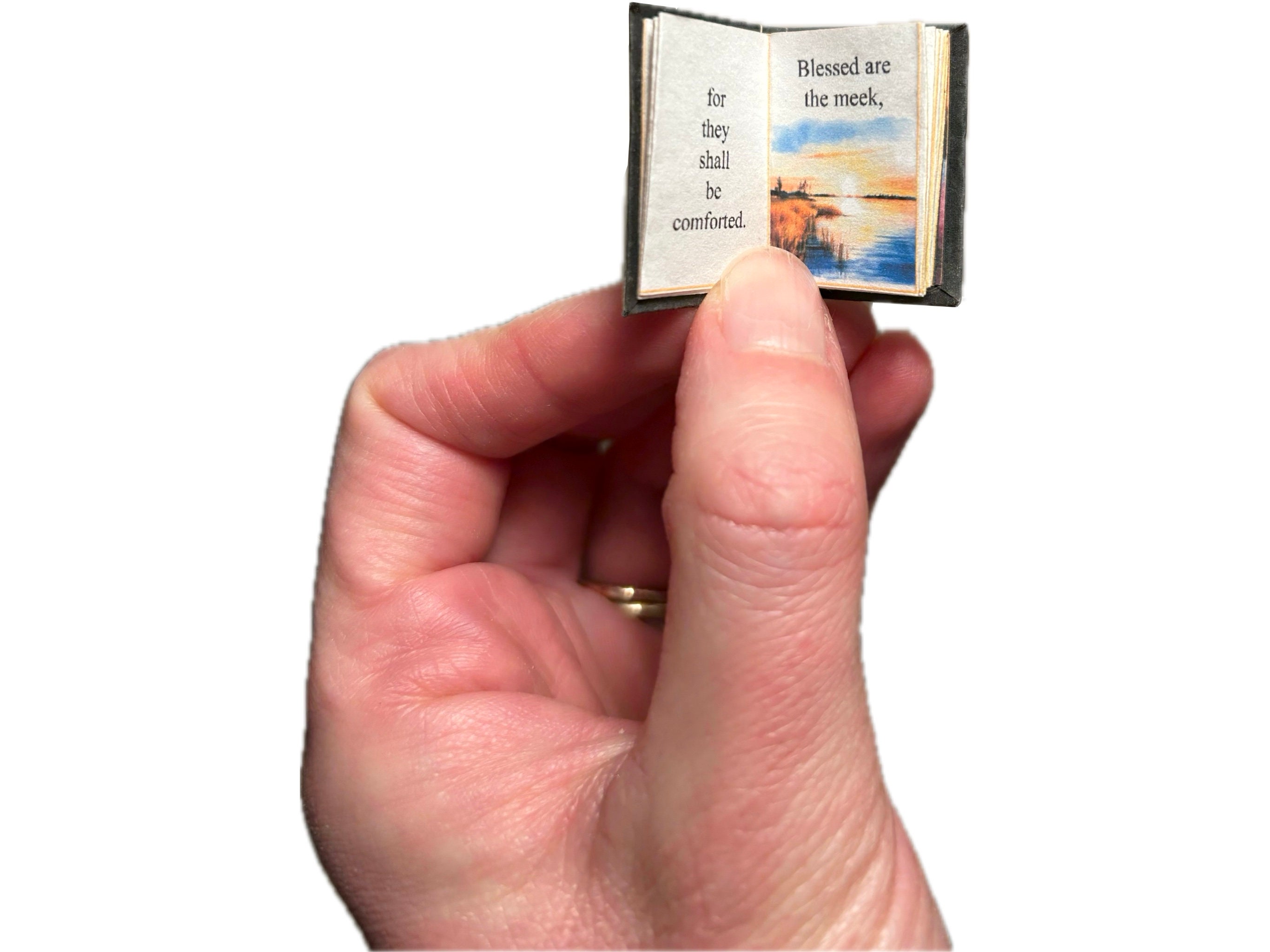 Beatitudes Mini Book, Matthew 5:1-12 Sermon on the Mount Miniature ...