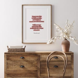Bible Verse Gallery Wall SET of Three, Boho Modern Christian Wall Art ...