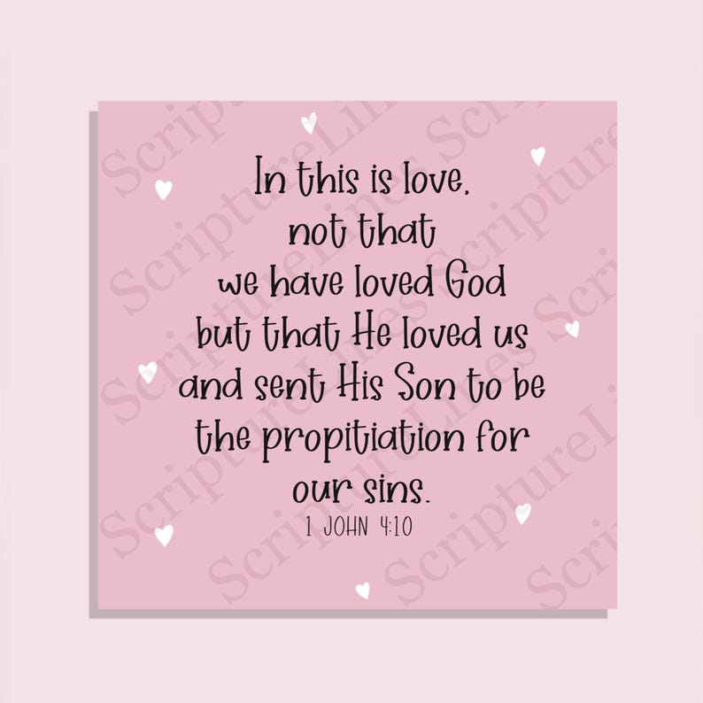 Bible Verse Cards! God’s Love Memory Verses, Scripture Printable With ...
