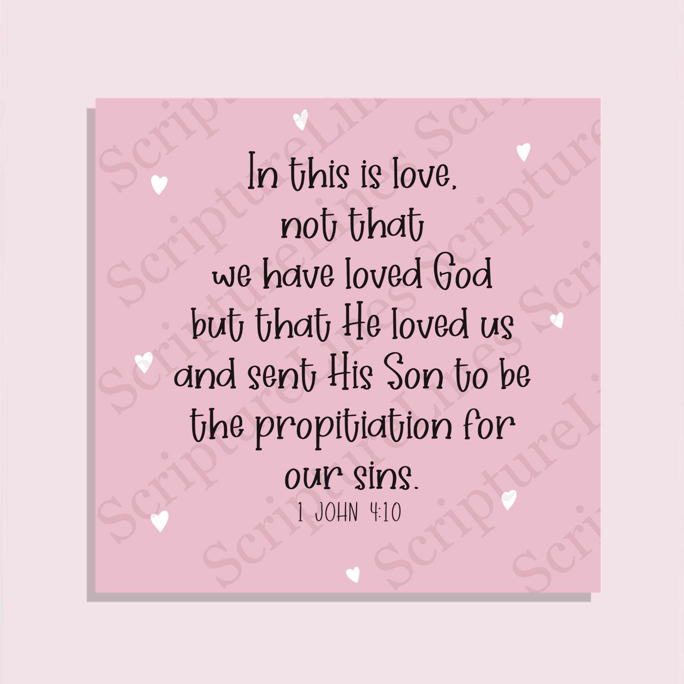 Bible Verse Cards! God’s Love Memory Verses, Scripture Printable With ...