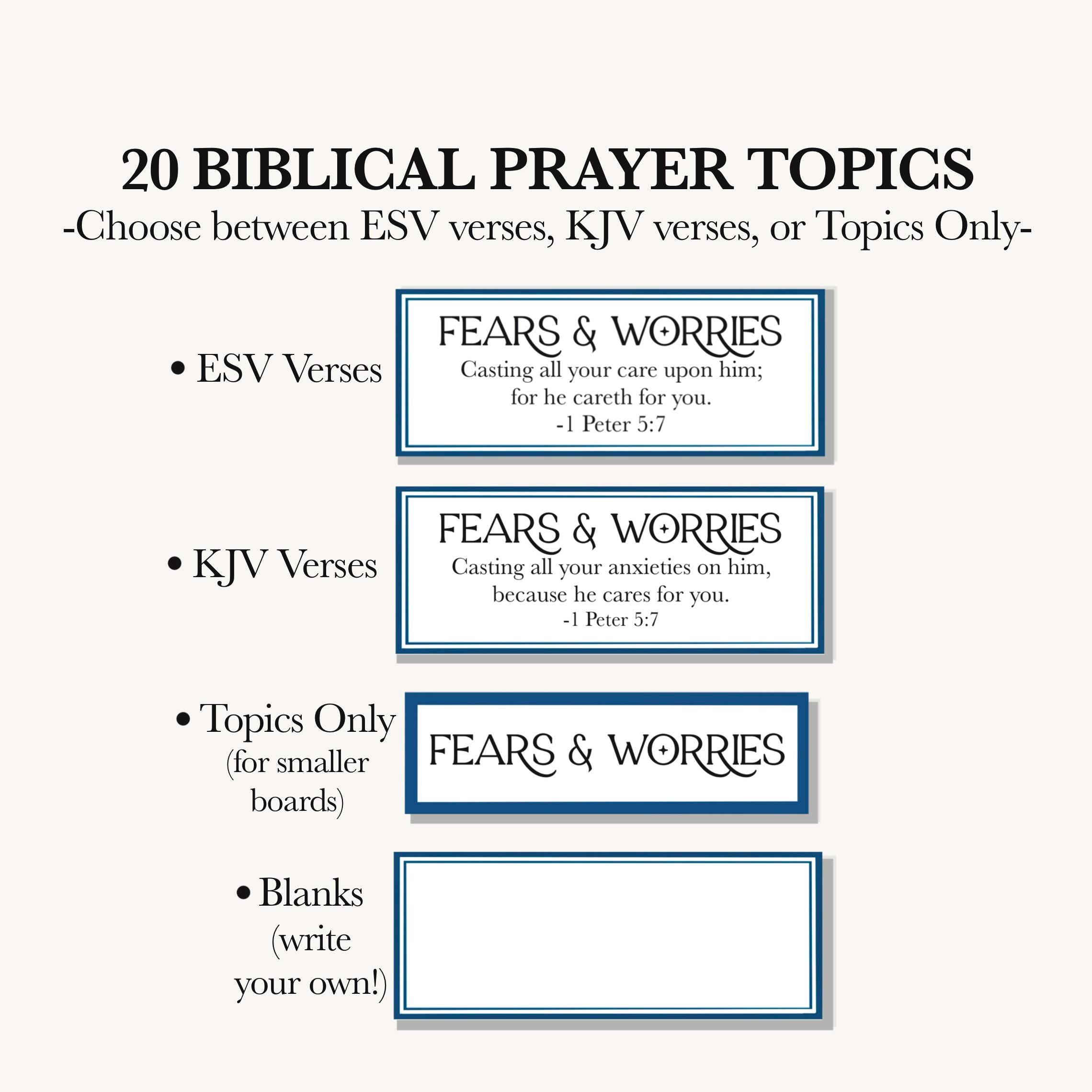 Prayer Board Kit! Prayer Wall Printable, Scriptural Headers With Bible ...