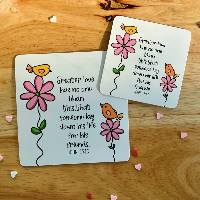 Valentine's Bible Verse Printable Cards, Scripture Cards on Love, God's ...