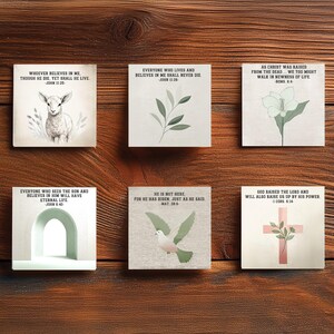 Easter Bible Verse Card Set • Printable Easter Bible Verses ...