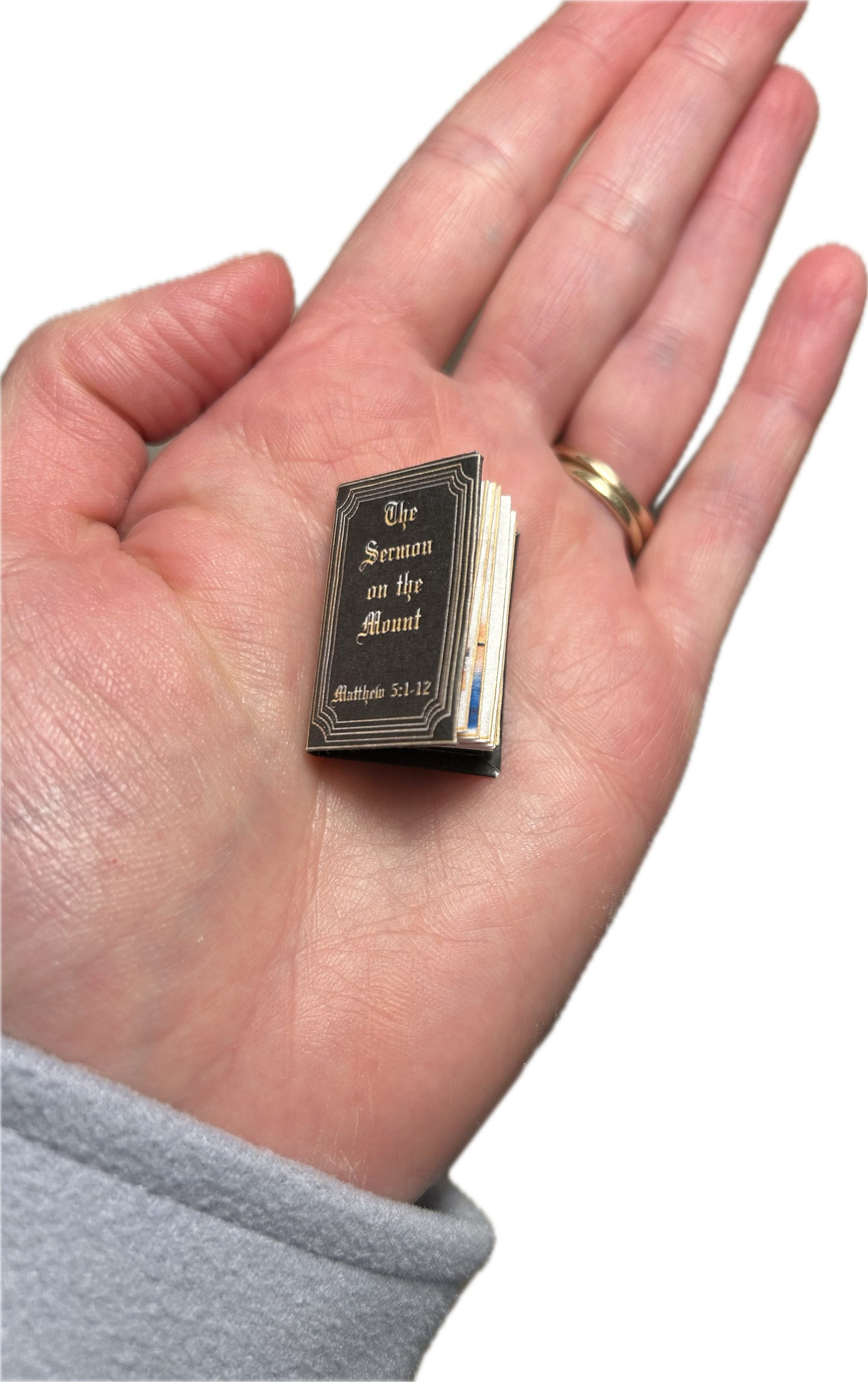 Beatitudes Mini Book, Matthew 5:1-12 Sermon on the Mount Miniature ...