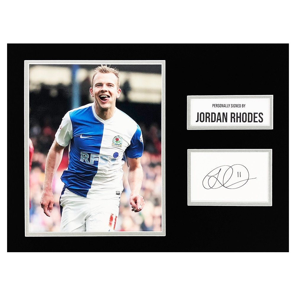 Photos Signed Jordan Rhodes Photo Display Blackburn Rovers - Etsy UK
