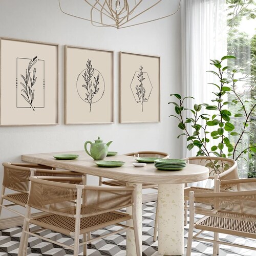 Abstract Art Set of 3 Gallery Wall Bundle Set of Three - Etsy