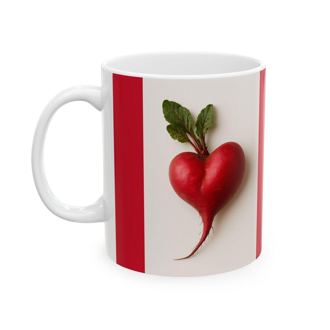 Irregular Heart Beet Mug Nothing Needed Fixing 11oz 15oz - Etsy