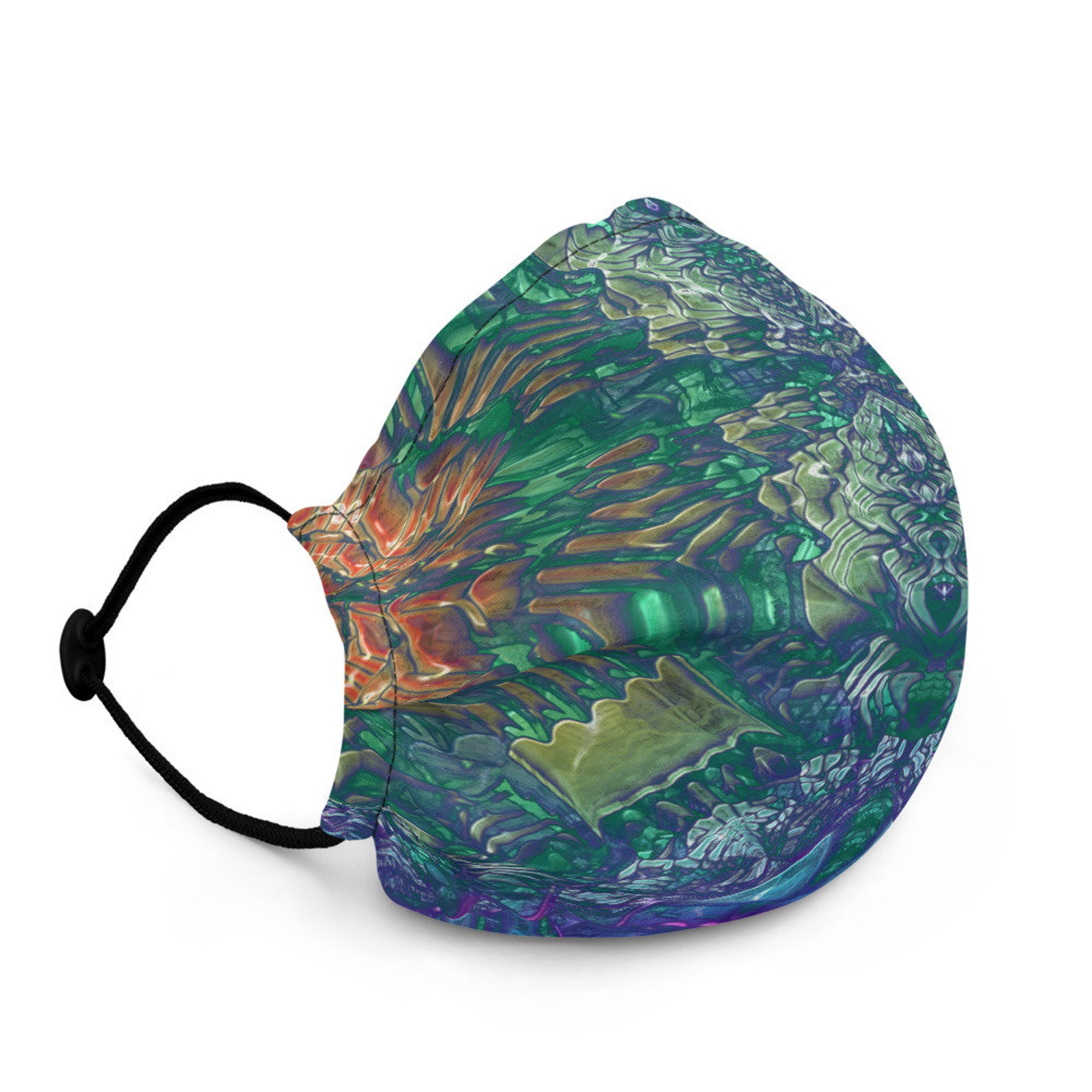 Deep Sea Coral Premium face mask | Etsy