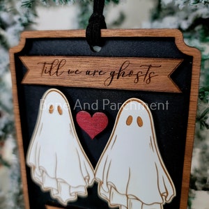 Ghost Ornament Personalized, Ghost Couple Ornament, Gothic Wedding ...