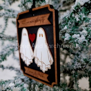 Ghost Ornament Personalized, Ghost Couple Ornament, Gothic Wedding ...