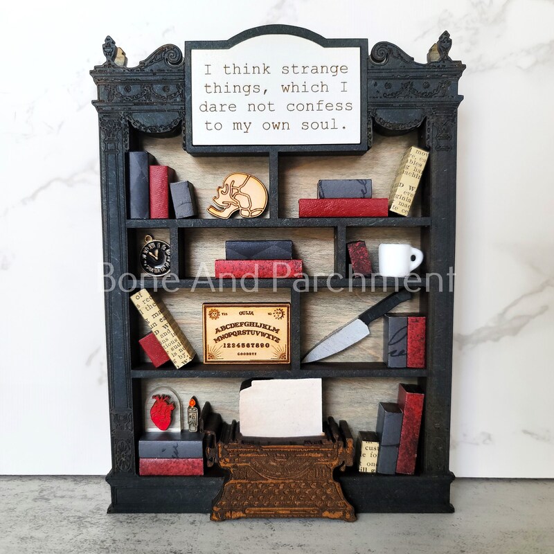 Miniature Library - Etsy
