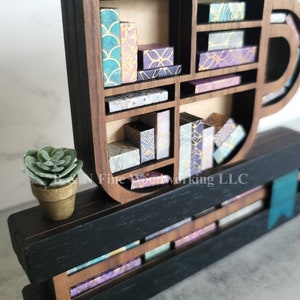 Mini Bookshelf, Mini Library, Bookshelf Décor, Mini Books, Book Wall ...