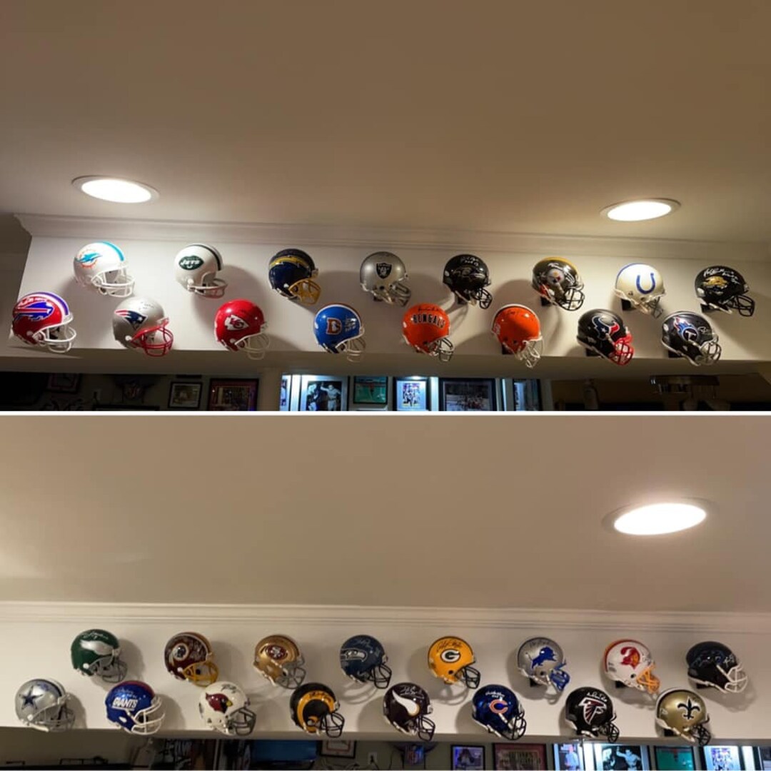 The ORIGINAL Mini Helmet Wall Display Hook for Football, Racing ...