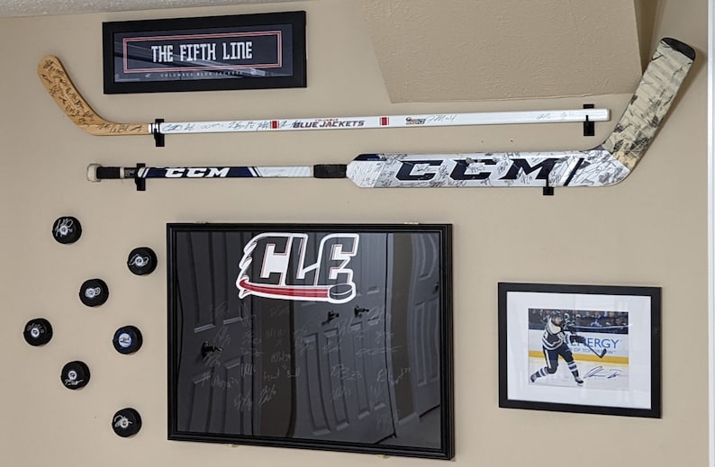 Hockey Skater Stick Wall Display Holder | Etsy
