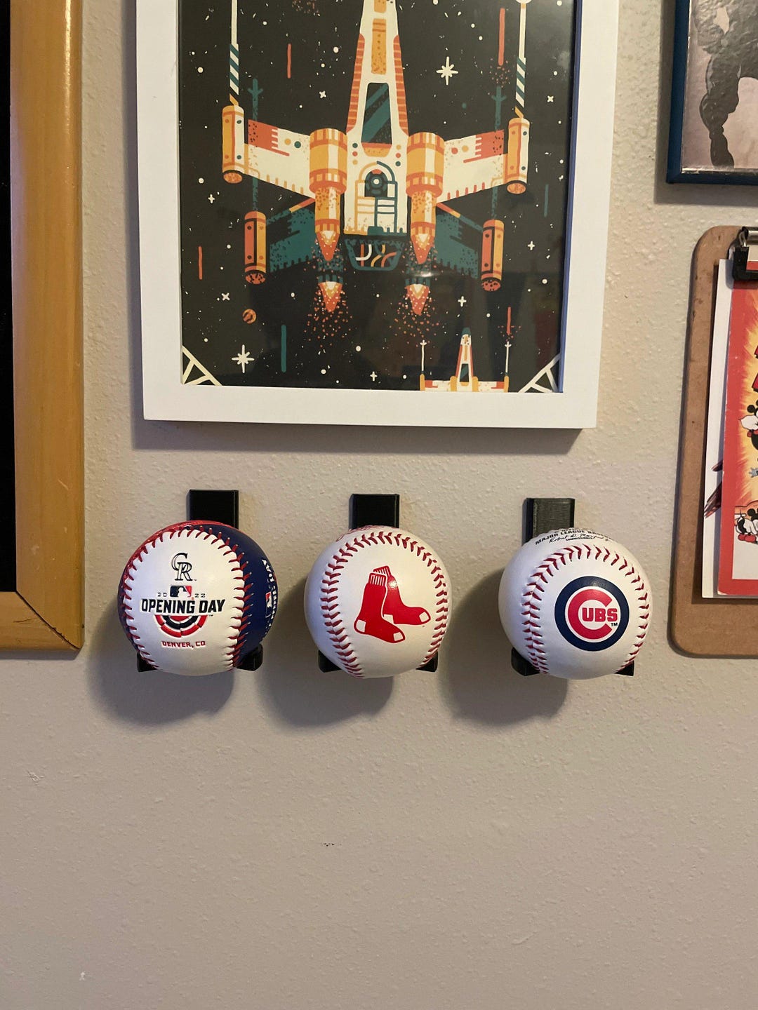 Baseball Wall Display Mount - Etsy