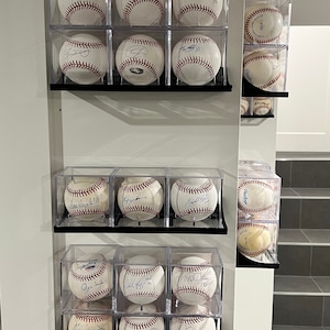 Wall Mount Display for Triple Baseball Uv-protected Case (CASES NOT ...