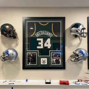 Full Size Floating NFL Replica Football Helmet Wall Mount Display ...