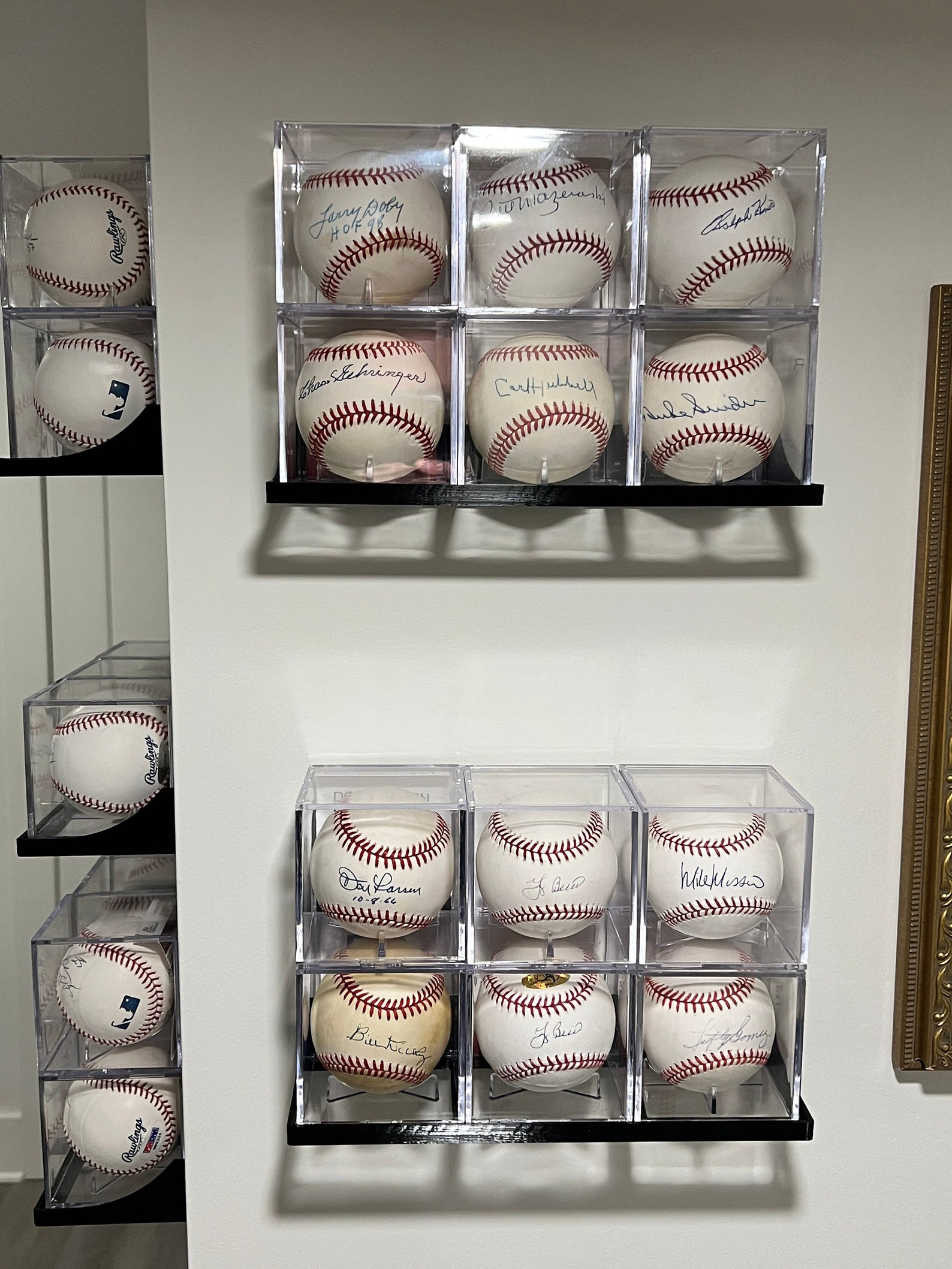 Wall Mount Display for Triple Baseball Uv-protected Case (CASES NOT ...