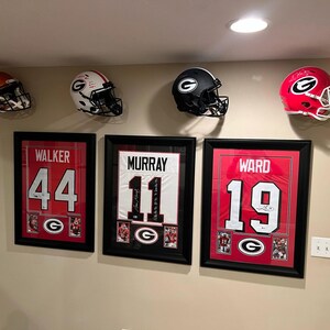 Full Size Floating NFL Replica Football Helmet Wall Mount Display ...